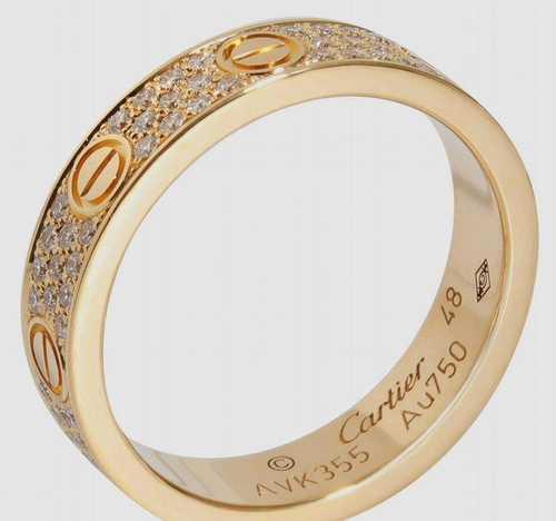 Обручальное кольцо Cartier Love Diamond