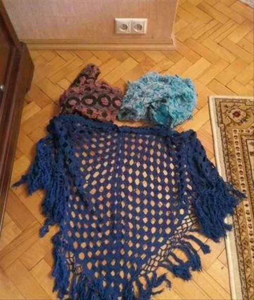 Платок шаль +2 шарфа