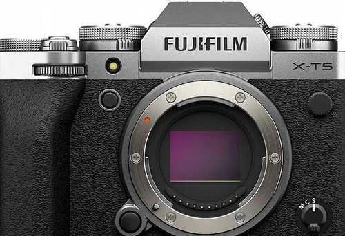 Новая камера Fujifilm X-T5, серебристый EU