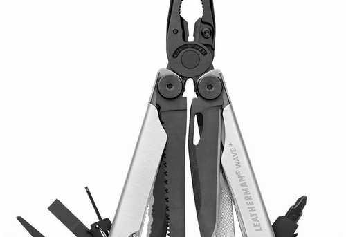 Мультитул leatherman wave plus black & silver США