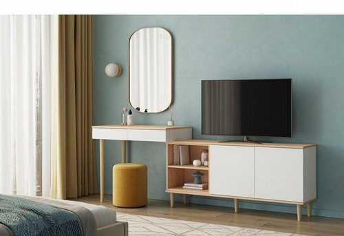 Стол-тумба Элвуд-1 White Plywood