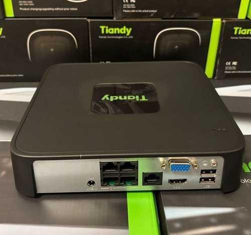 Ip видеорегистратор 4-х канальный Tiandy TC-R3104