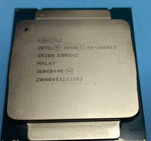 Xeon E5-1660 v3 (i7-5960x / OC 4,6 Ghz)