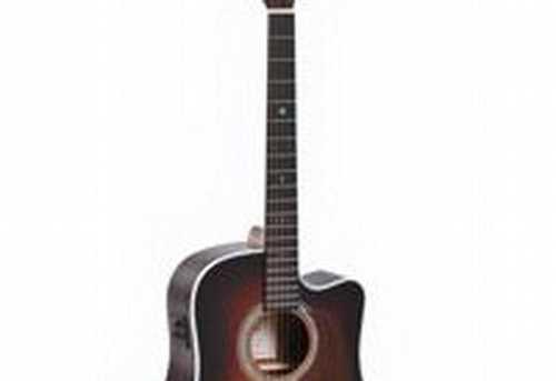 Sigma DTC-1E-SB, электроакустическая гитара с топо