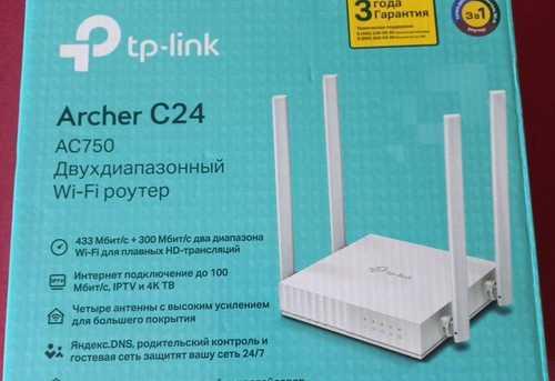 Wifi роутер tp link archer C 24 AC 750