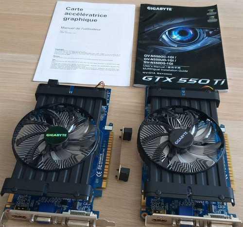 Видеокарта gigabyte GTX 550 Ti GV-N550D5-1Gb