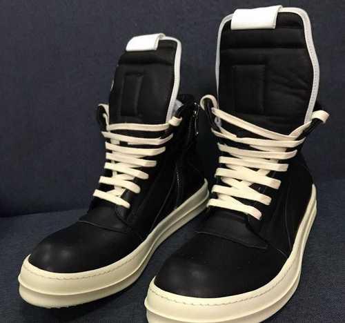 Кеды Rick Owens Strobe Geobasket High 'Black'