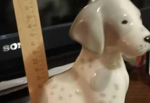 Статуэтка фарфор щенок долматинец. Сделано в ссмр