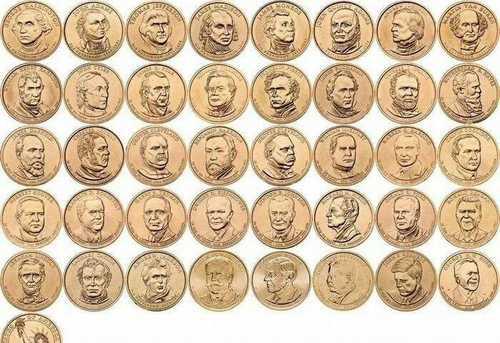 Монеты президенты США