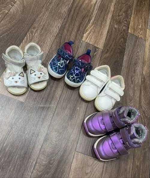 Детская обувь для девочек разных размеров