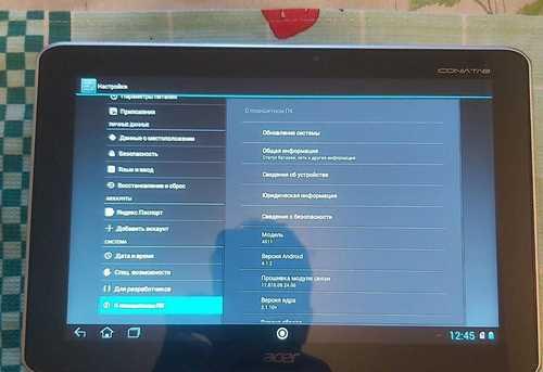 Планшет acer iconia tab A511 3G