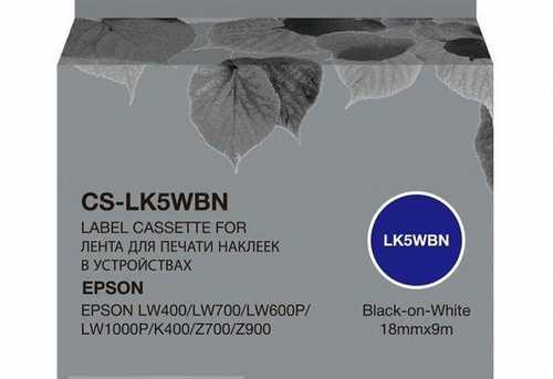 Картридж Cactus CS-LK5WBN, черный / 18мм, 9м (CS-L