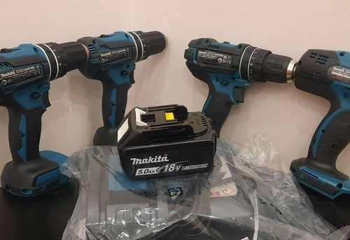 Аккумуляторная дрель шуруповерт makita 18v