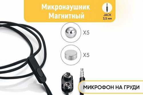 Микронаушник Магнитный Nano 2мм G8452CT