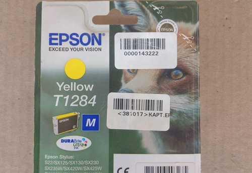 C13T12844011 Картридж Epson T1284 желтый