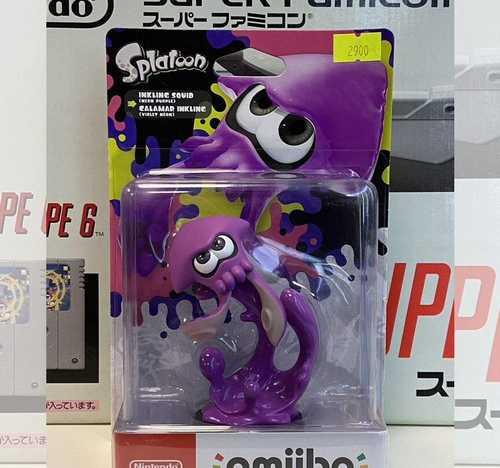 Фигурка amiibo Splatoon Inkling Squid Neon Purple