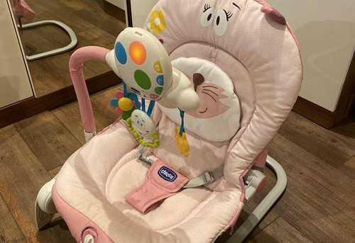 Кресло шезлонг Chicco детское розовое
