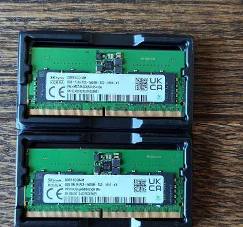 DDR5 SK Hynix 5600 MHz 16 gb (2*8)