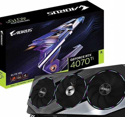 Видеокарта Gigabyte aorus RTX 4070 Ti elite 12G