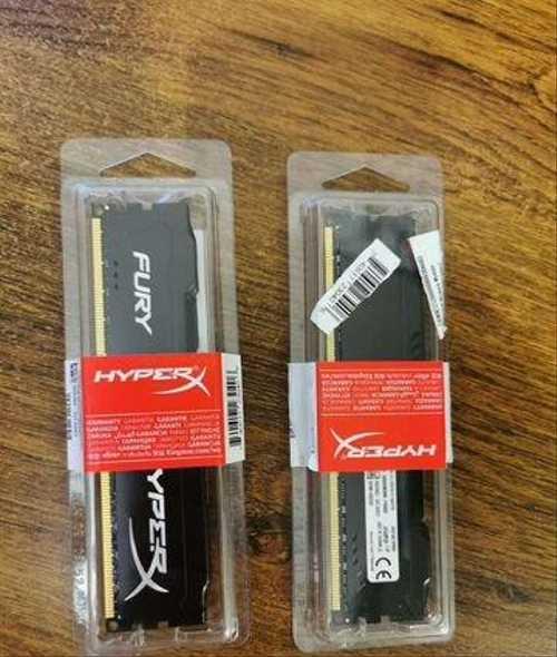 Озу Kingston HyperX fury DDR3 - 16гб,dimm