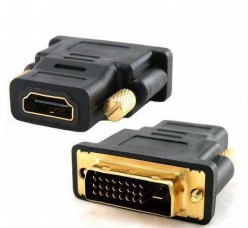 Адаптер переходник hdmi (F) - DVI-D (M) (24+1 Pin)