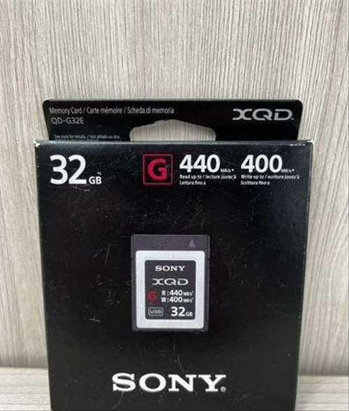 Карта памяти Sony xqd 32Gb qd-g32e