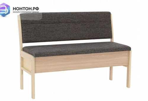Кухонный диван Этюд облегченный серый / выбеленная