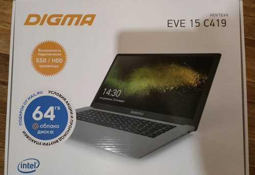 15.6" Ноутбук digma EVE 15C419