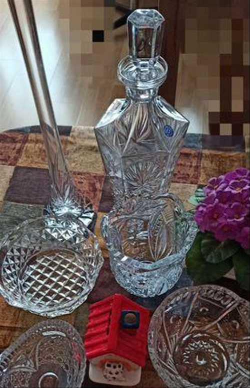 Графин, салатники, вазы