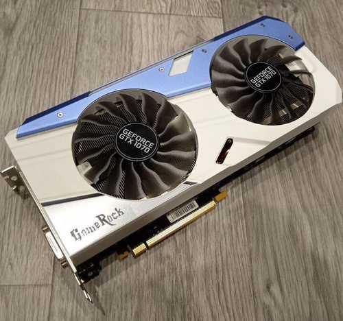 Видеокарта GTX 1070 Gamerock 8gb Palit