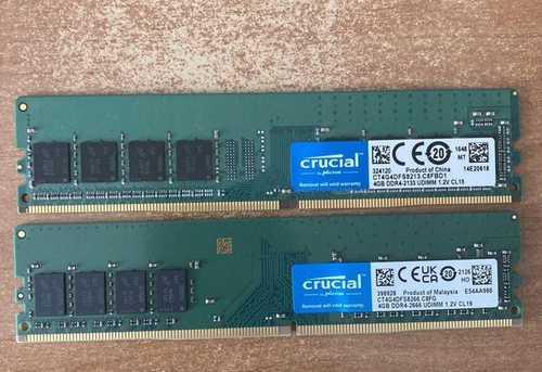 Оперативная память ddr4 4gb crucial