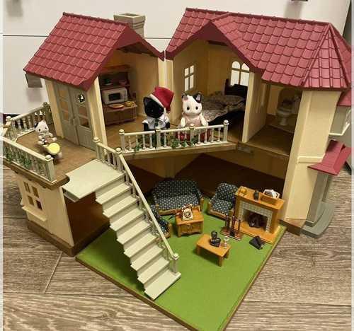 Sylvanian families большой дом со светом