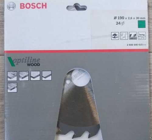 Пильный диск Bosch 190х30мм 24т и 230х30мм 48т