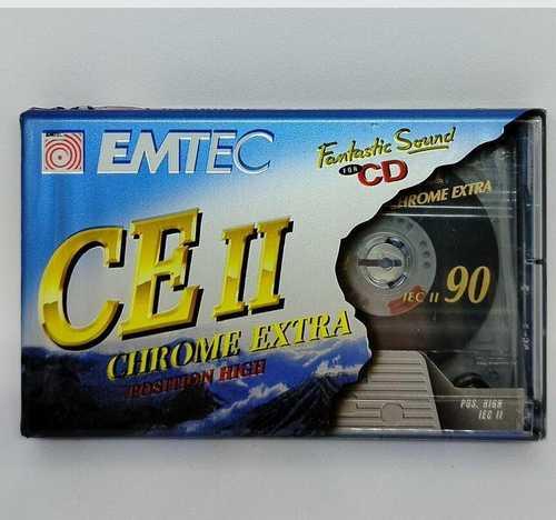 Новая аудиокассета Emtec Chrome Extra CE II 90