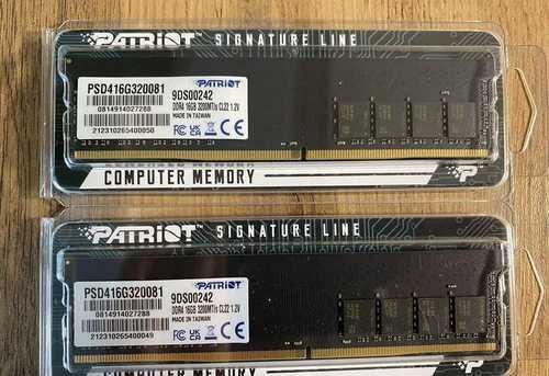 Оперативная память Patriot 2*16Gb DDR4 3200MHz