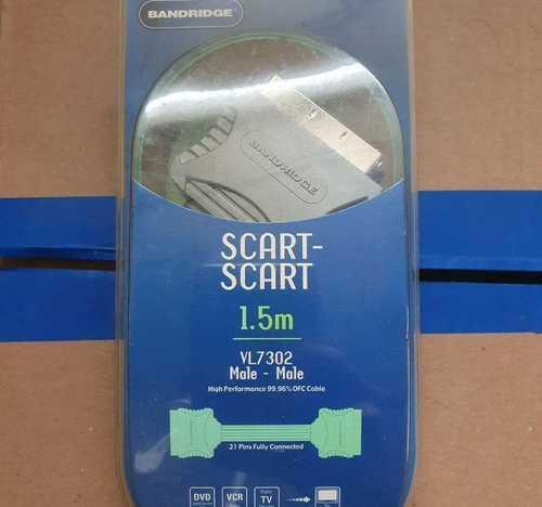 Кабель Scart-Scart 1.5 метра, Bandridge