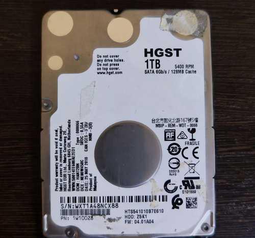 Жесткий диск hdd для ноутбука 1 тб (1 tb) 2.5