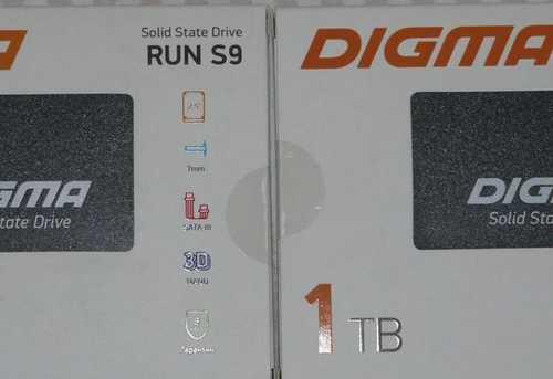 SSD 1Tb Digma Run S9 новый гарантия 3 года