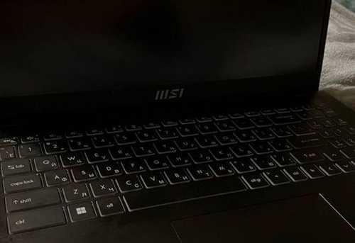 15.6 ноутбук msi modern 15 b11m-003xru черный
