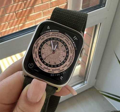 Часы apple watch 9 45 mm starlight