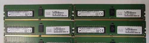 Память Micron DDR4 16GB Reg ECC PC4-2666