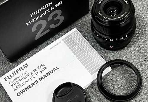 Объектив Fujifilm XF 23mm f/2 R WR черный бу