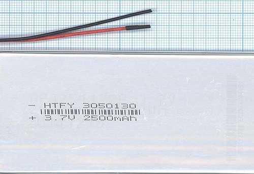 Аккумулятор Li-Pol (батарея) 3*50*130мм 2pin 3.7V
