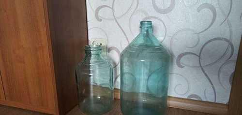 Бутыль банка СССР 10 и 20 литров стеклянные