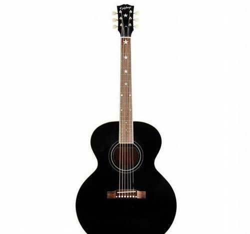 Акустическая гитара Epiphone J-180 LS Ebony