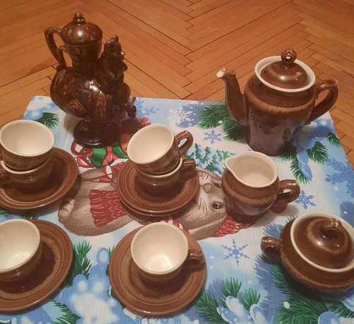 Сервиз чайный кофейный зик СССР 16 предметов