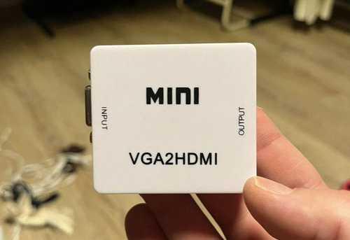 Цифровой конвертер hdmi to VGA с питанием