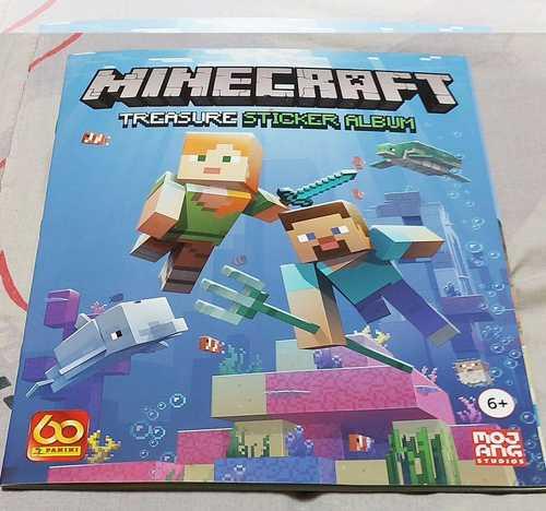 Panini Minecraft Treasure Пустой чистый альбом