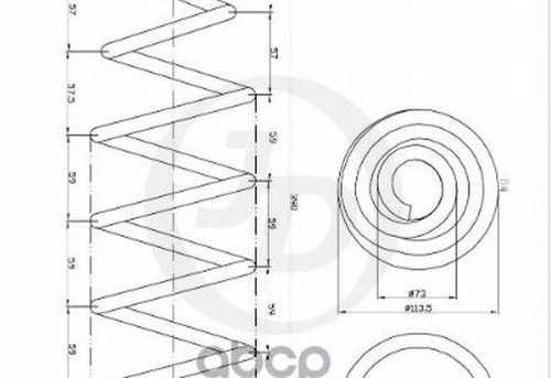 Пружина задняя mitsubishi JJS2176 Just Drive