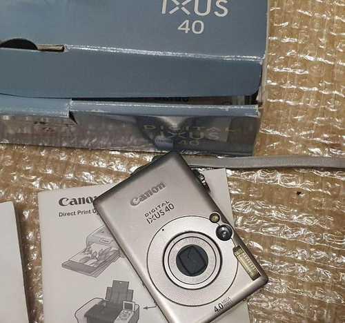 Фотоаппарат мыльница Canon Ixus 40 new для ретро ф